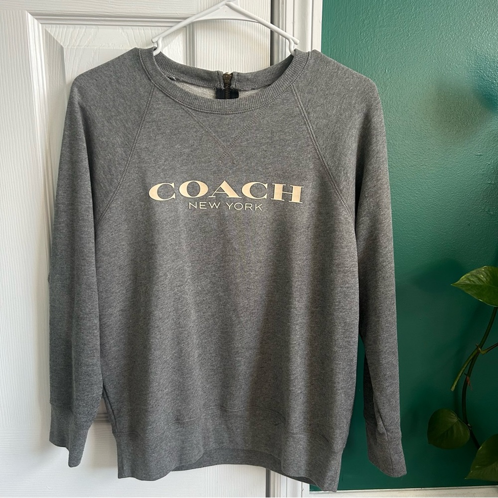 Coach Gray Logo Pullover - Gem